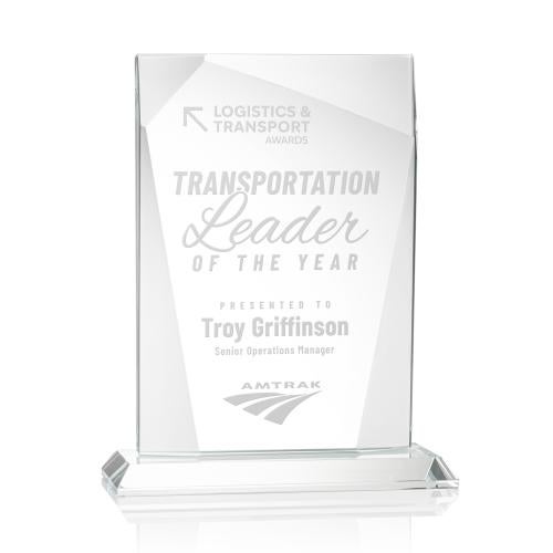 Shamrock Rectangle Crystal Award AWS6401 | Crystal Awards